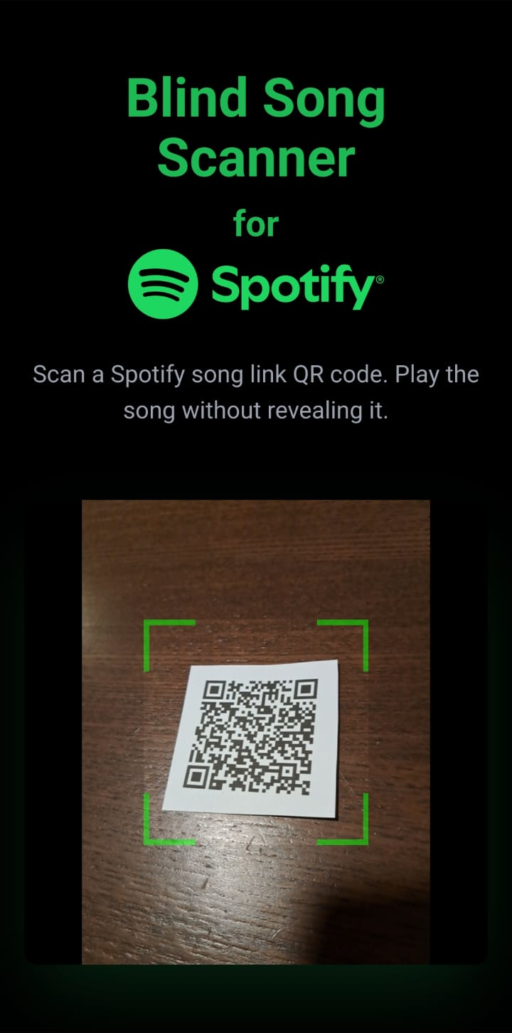 Blind Song Scanner - Musical Guessing Games with Spotify